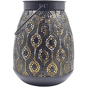 Solar-Powered Pathway Solar Garden Lights Solar Lantern Lights for Hanging Outdoor Ornaments Gift Outdoor Decoration Table Lantern Solar Silver Light Waterproof Solar Lamp Decorative Solar Powered Lan