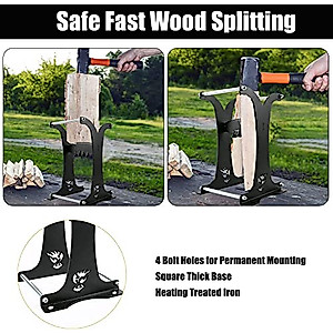 Wood Splitter Manual Firewood Splitter, Wood Splitter Wedge Heavy Duty Kindling Splitter Wedge Log Splitter