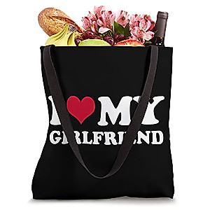 I Love My Girlfriend Tote Bag