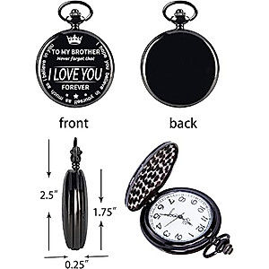Brother Gifts, Brother Gifts from Sister, Christmas Gifts, Best Brother Gifts, Birthday Gifts for Brother, Brother Birthday Gift Ideas, Brother Necklace, Brother Bracelet, Brother Pocket Watch