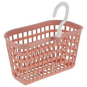 Cabilock Plastic Shower Rotatable Storage Hook Holder,rotatable Sponge Dish Supplies Toy Accessories Basket,for Scrubber Candy Pink Basket Rack Bathroom Hanging with Bath Tote Cosmetics