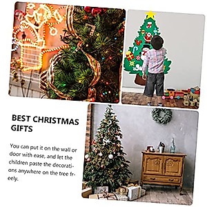 3D Felt Christmas Tree Felt Christmas Tree Nativity Crafts for Kids De Nativity Ornaments for Kids DIY Christmas Ornaments Table Xmas Tree Model Felt Christmas Tree Set Felt Tree