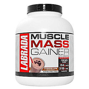 Labrada Nutrition Muscle Mass Gainer, Chocolate, 6 Pound (Packaging May Vary)