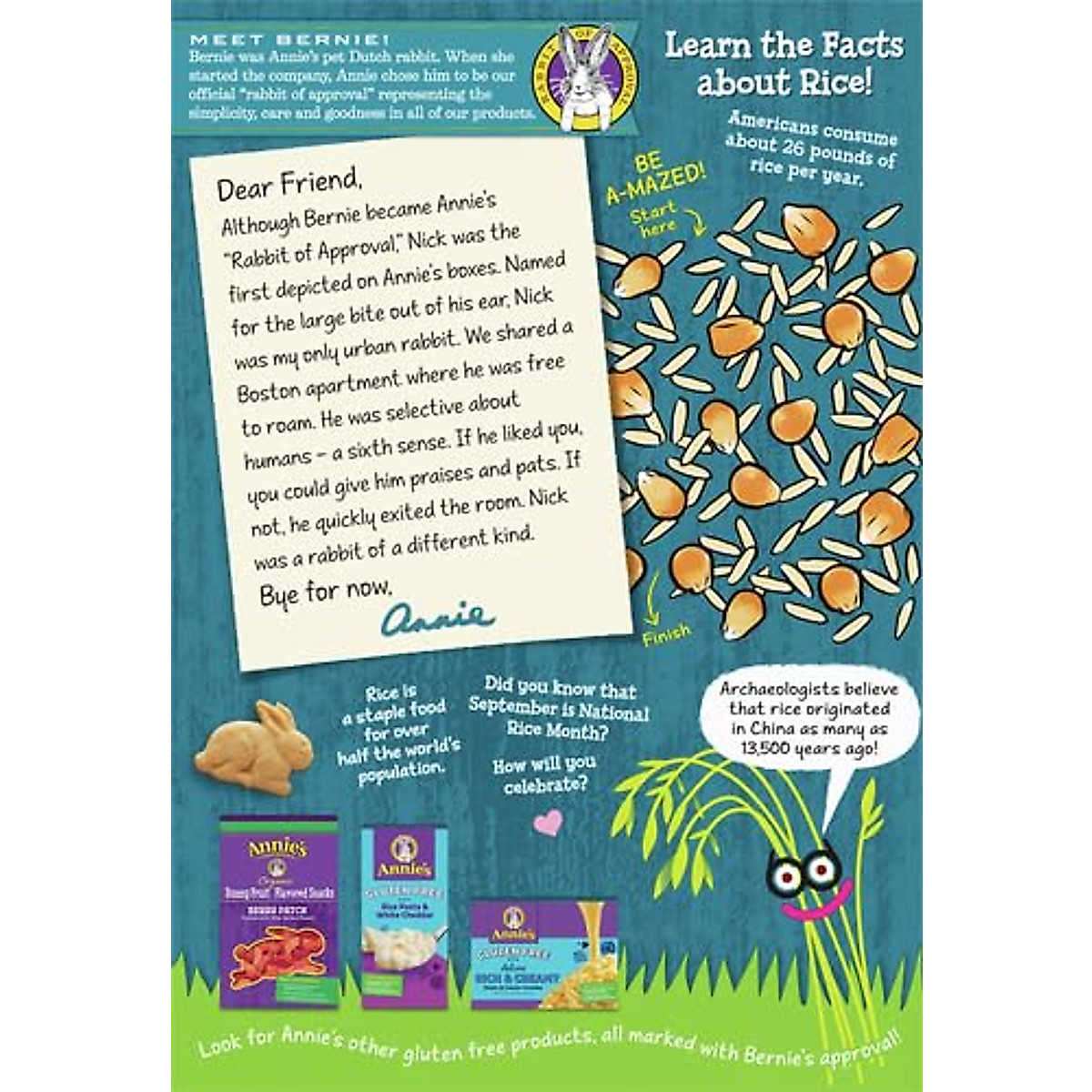 Annie's Gluten Free Cocoa and Vanilla Bunny Cookies, 6.75 oz