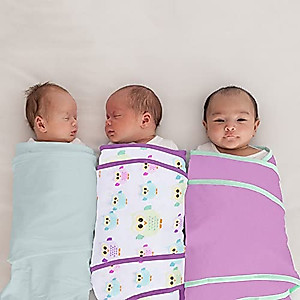 Miracle Blanket Baby Sleep Wearable Swaddle Wrap for Newborn Infant Boy or Girl 0-3 Months, Mint
