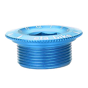 DYNWAVE M20 Bike Crankset Crank Parts Bottom Bracket Dust Proof cover and cap for MTB Mountain Road Bicycle Riding - Choose Colors, Blue