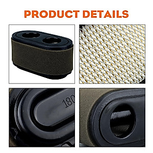 Hipa 127-9252 136-7806 SS5000 Air Filter for Toro Timecutter 42 Inch 50 Inch Riding Mower SW5000 SW4200 SS4250 Parts 74731 74726 74723 74741 74657 74661 74667 74675 74680 Lawn Mower 2 Pack