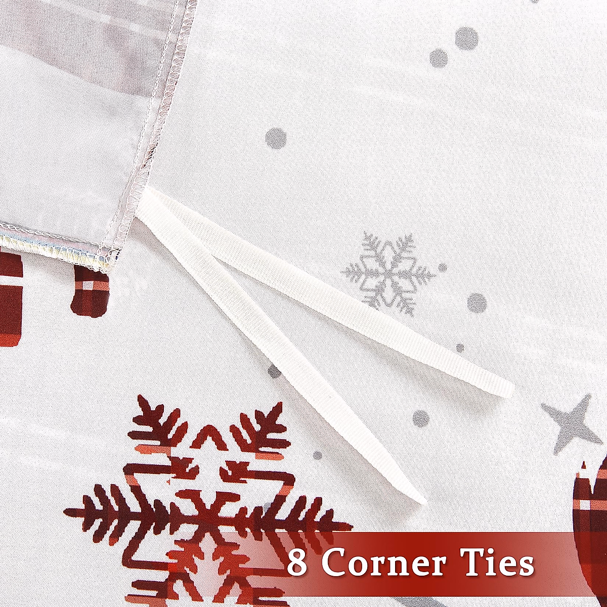 STARBEDIA Christmas Duvet Cover King, Soft Brushed Microfiber Comforter Cover Sets, Reindeer Printed Holiday Theme Bedroom Decorative Bedding (King Size, Red Plaid Deer)