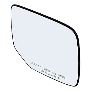 Passenger Side Mirror Glass Assembly With Plastic Backing Plate Heated Compatible with 2009-2015 Honda Pilot