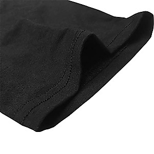 BLACKMYTH Women T Shirt Grahpic Letter tee Shirt Fashion Short Sleeve Tops Summer Black Small