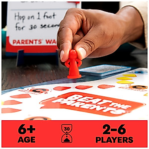 Beat The Parents Classic Family Trivia Game, Kids Vs Parents, with 25 Bonus Cards for Ages 6 and up (Amazon Exclusive)