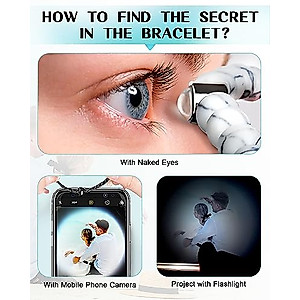 SUPHELPU Custom Bracelets with Picture inside, Customized Projection Bracelets with Personalized Photo, Anniversary Memorial Gifts for Women/Men/Family/Couple/Friend/Dog/Cat