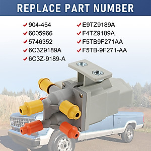 JDMSPEED New 6 Port Fuel Tank Selector Valve Replacement For Ford F250 F350 Super Duty E150 E250 E350 F450 F550 Ranger 6.0L/6.4L/6.7L/7.3L Diesel 6C3Z9189A, 6C3Z-9189-A, F5TB-9F271-AA, 6005966