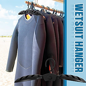 2 Pcs Foldable Wetsuit Hanger Fast Dry Surfing Suit Hangers Folding Vented Hanger for Men Women Suit Diving Accessories