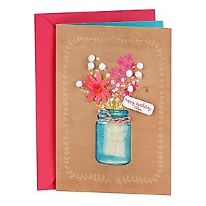 Hallmark Signature Birthday Card for Mom (Flowers)
