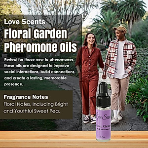 Love Scent Pheromone Oils, Pheromone Oil with AndrosteNOL, Body Oil Perfume for Women and Men, Long-Lasting Fragrance Body Oil (Sweet Cream, 3.7 ml)