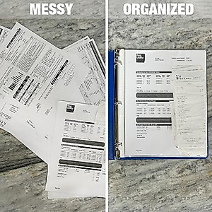 Samsill 500 Clear Heavyweight Sheet Protectors, 3.3 Mil Thickness, Top Loading / 3 Hole Design Page Protectors, Archival Safe for Photos or Printed Copy, Holds Multiple 8.5 x 11 Sheets, Bulk 500 Pack