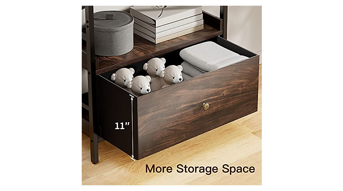 Pipishell 6-Tier Bookshelf - Stylish Storage Solution