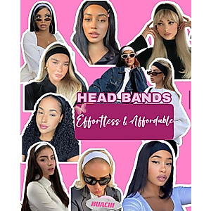 Headbands for Women 16 Pack Elastic Hair Bands for Women' Hair Non Slip Soft Cloth Fabric Sweat Headbands Yoga Running Sport Hair Accessories, Black White Gray Women Headbands