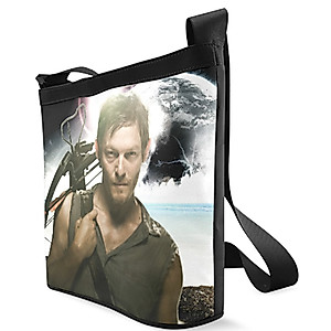 Psylocke Female fabric Popular Shoulder Bags Crossbody Bags Sling Bag with Daryl Dixon-The Walking Dead Image