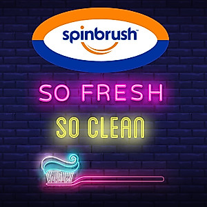 Spinbrush Neon World Kids Toothbrush, Battery-Powered Electric Toothbrush, Soft Bristles, Batteries Included, 1-Count