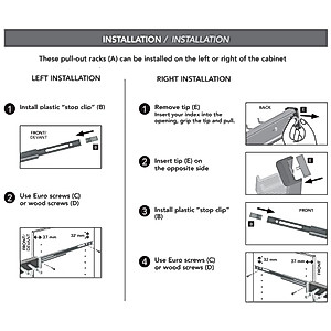 Kitchen Inventions 6-Hook Designer Wardrobe Reversible 13.75" Length Closet Belt Rack with 12" Retractable Pullout Extension and Installation Hardware (Matte Brass)