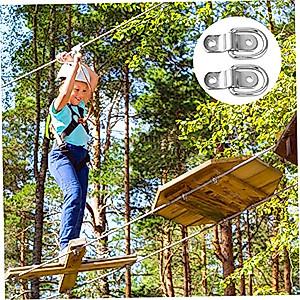 BESPORTBLE Heavy Duty Garment Rack 10pcs Pull Ring Stainless Steel Hangers Heavy Duty Clothes Hanger Rack Multi Purpose Hanger Heavy Duty Steel d Rings D Type Buckles