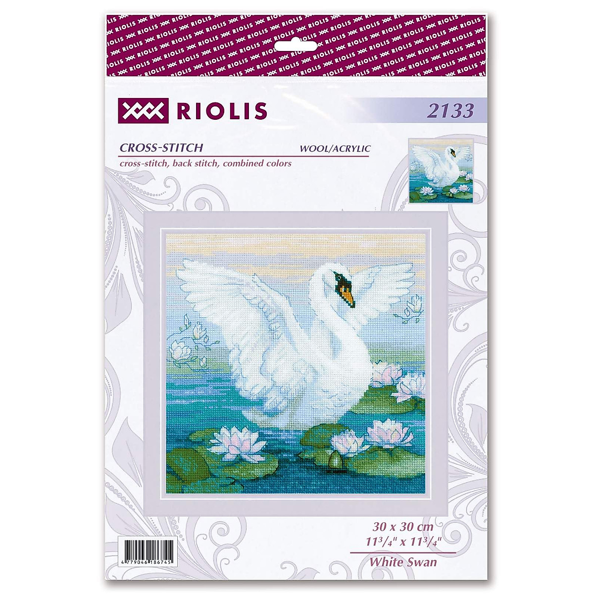 RIOLIS Counted Cross Stitch kit 2133 White Swan