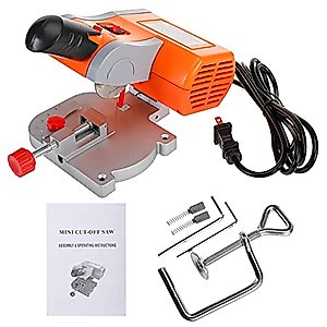 YaeTek 110V Mini Bench Top Cut-off Miter Saw for Arts & Crafts Cutting Wood Plastic Metal Benchtop DIY - 2" Blade 1/2" Cuting Depth