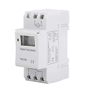 Digital Timer Switch, LCD Power Programmable Timer Time Switch Relay Time Control Switch Timer Digital Electronics General Purpose Timer Daily and Weekly Programs for Power Devices (110V)