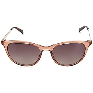 Fossil Women's Female Sunglasses Style FOS 3127/S Cat Eye, Brown/Polarized Brown Gradient, 54mm, 18mm