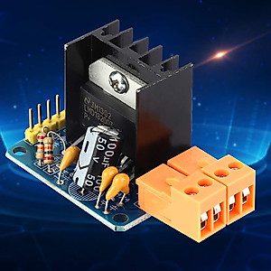 DC Motor Drive Module, LMD18200 Adjustable Speed H-Bridge Motor Drive Module Stepper Motor Drive Controller Board with Power Indication 3A 75W