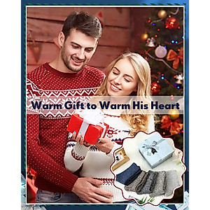 JaGely 20 Pairs Women Knit Wool Socks Bulk Thick Warm Winter Socks Crew Socks Gifts Women Athletic Socks Hiking Socks Soft Casual Socks