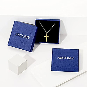 ASCOMY Dainty Pearl Necklace 14K Gold Plated Minimalist Trendy Gold Chain Link Necklaces Tiny Pearl Gold link Chain Jewelry Everyday Necklace for Women