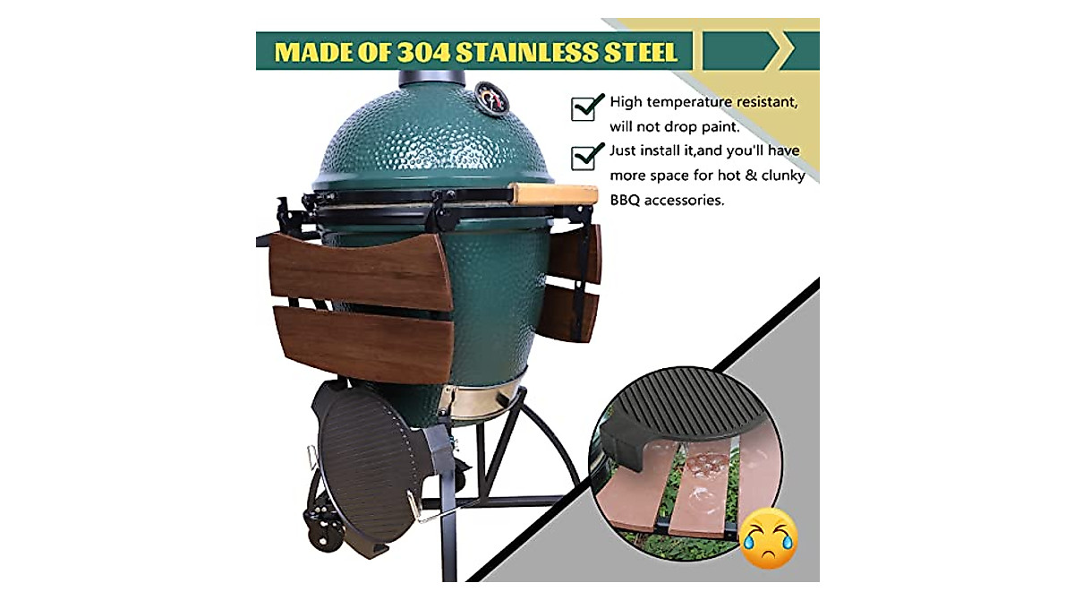 KAMaster Grill Nest Rack for Large Big Green Egg intEGGrated Nest ...