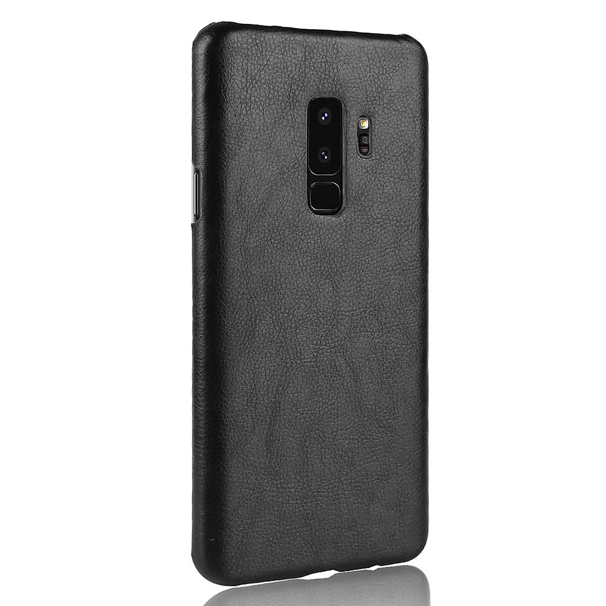 Phone Case for Samsung Galaxy S9 Plus Case, [PU Leather]+[Hard Plastic] for Samsung Galaxy S9 Plus Protector Case, Non-Slip Shockproof for Samsung Galaxy S9 Plus Phone Cover Black