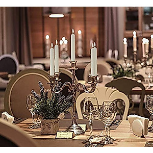 Hyoola White Beeswax Taper Candles – Hand Dipped, Decorative, All Natural, 100% Pure Scented Bee Wax Candle - 12 Pack - 4 Hour Burn Time