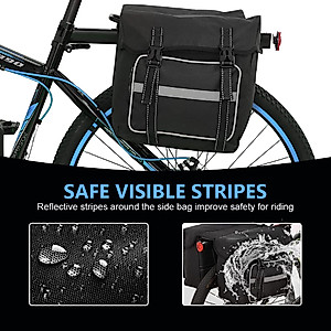 Lixada Bicycle Pannier Bag Waterproof Bike Rear Rack Bag Bike Seat Pannier Cycling Rear Carrier Bag Road Bike Storage Bag