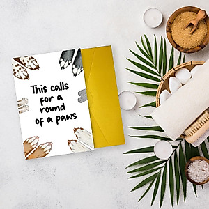 Funny Graduation Card For Women Men, Cute Paws Congratulations Card for Him Her, Lovely Proud of You Card, New Job Card, Graduation Gifts, College Graduation Card for Son Daughter