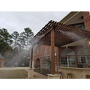 Hydrobreeze Pet Cooling System - Outdoor Cooling Solution for Pets - Pre-Assembled Misting System 24 Feet 1/4 in Beige Tubing - 4 Nozzles