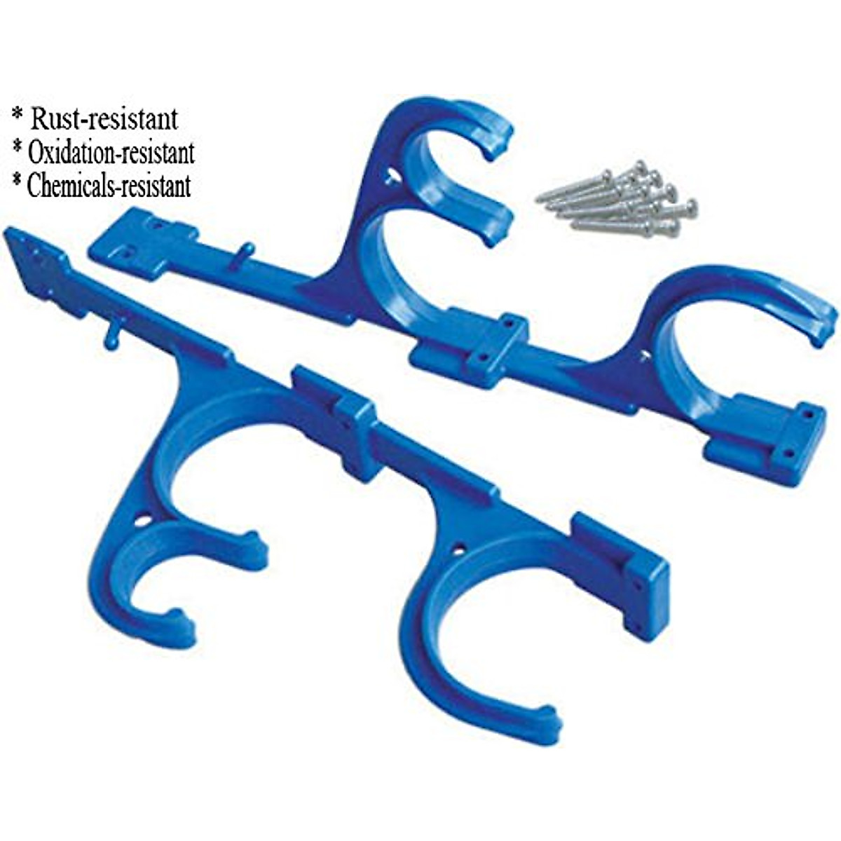 ATIE Pool Rust-Resistant, Oxidation-Resistant, Chemical-Resistant Pool Pole Hanger/Hook/Holder for Pool Telescoping Pole, Vacuum Hose, Leaf Skimmer, Brushes, and Garden Tools