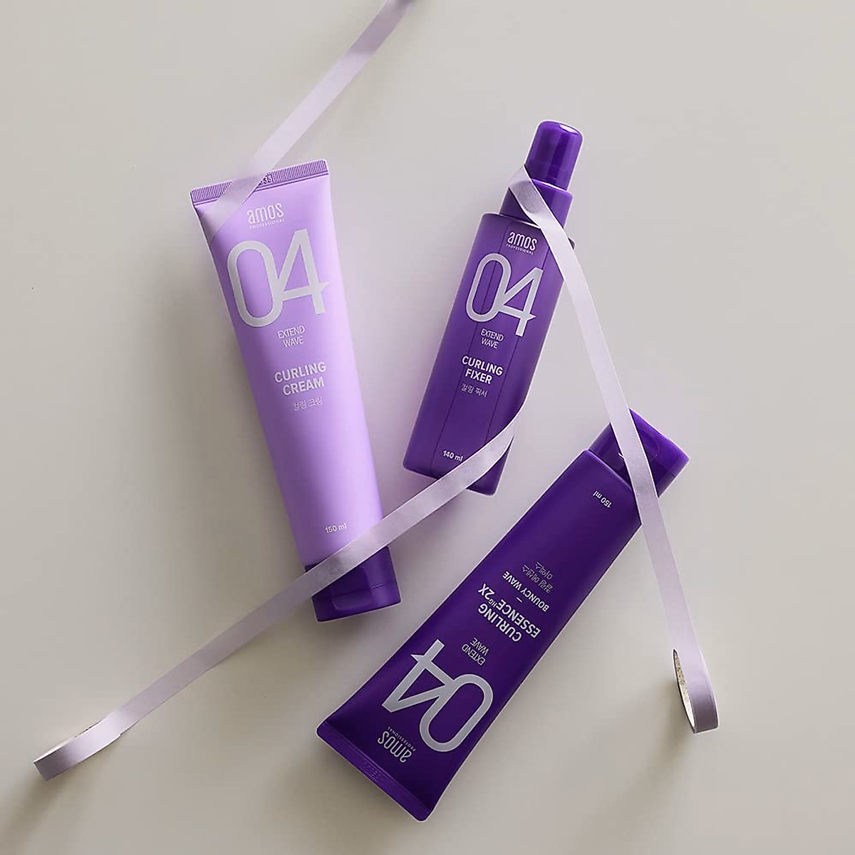 AMOS PROFESSIONAL Curl Defining Cream 5.1oz (150ml) | Hydrating Hair Serum for Moisturized Curls and Healthy Waves | Korean Curl Defining Cream with Citrus Green Floral Fragrance