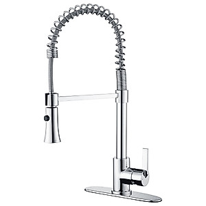 Ultra Euro Collection UF17205 Oil Rubbed Bronze Finish Single-Handle Kitchen Faucet with Pull-Down Spray