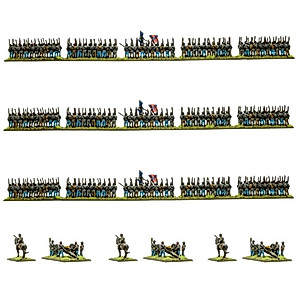 Warlord Black Powder Epic Battles American Civil War Confederate Brigade Tabletop Miniatures - Plastic Paintable Miniature 1700-1900 Soldiers Set, Table Top 28mm Military Minifigures for Adults