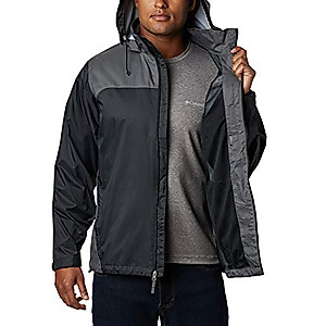Columbia Men's Glennaker Lake Rain Jacket, Black/Grill, Large