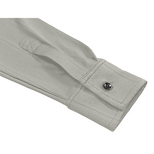 Little Donkey Andy Women's Ultra-Stretch Quick Dry Lightweight Golf Polo Shirts Long Sleeve Moisture Wicking Top UPF50+ Work Tennis Sports, Aqua Gray M