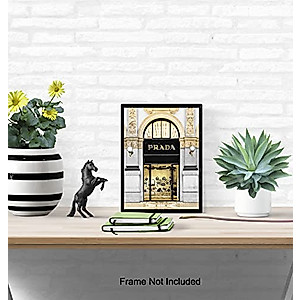 Photo of Prada Store - Glam Living Room Decor - Luxury Wall Decor - Designer Wall Decor - Fashion Wall Art - Glamour Wall Art - High Fashion - Fashion Design - Bling Wall Decor - Luxury Gift
