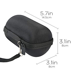 co2CREA Hard Travel Case Replacement for Sony SRS-XB100 SRS-XB12 SRS-XB13 Extra Bass Portable Bluetooth Speaker (All Black Case)