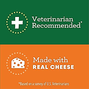 GREENIES PILL POCKETS for Dogs Capsule Size Natural Soft Dog Treats, Cheese Flavor, 15.8 oz. Pack (60 Treats)