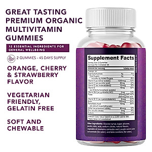 Complete Multivitamin Gummies for Adults – All-in-One Blend of Vitamin A B C D E Zinc and Biotin - Adult Vitamin Gummy for Energy and Immunity – 90 Delicious Gluten Free and Veggie Gummies